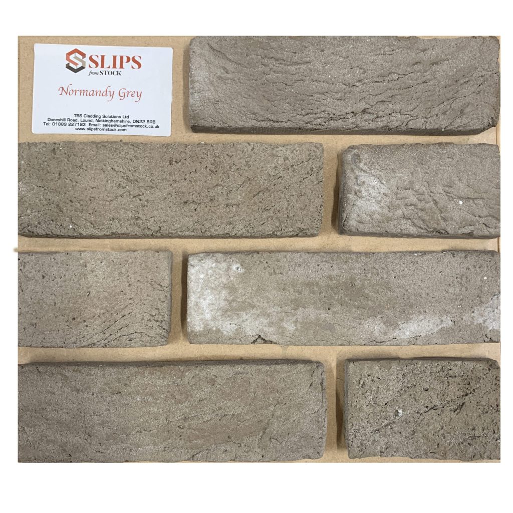 Brick Slips | Normandy Sample | Grey | Slips From Stock