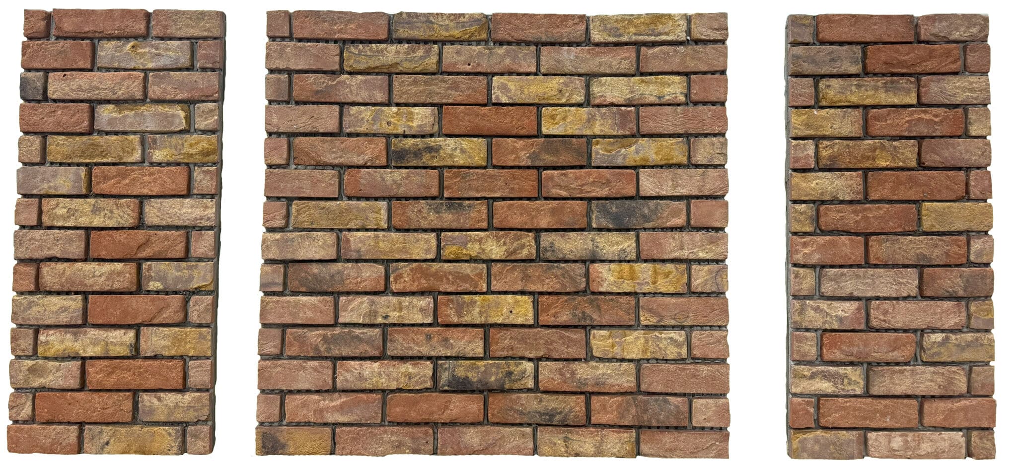 Fireplace Brick Panels | Middleton Blend | Slips From Stock