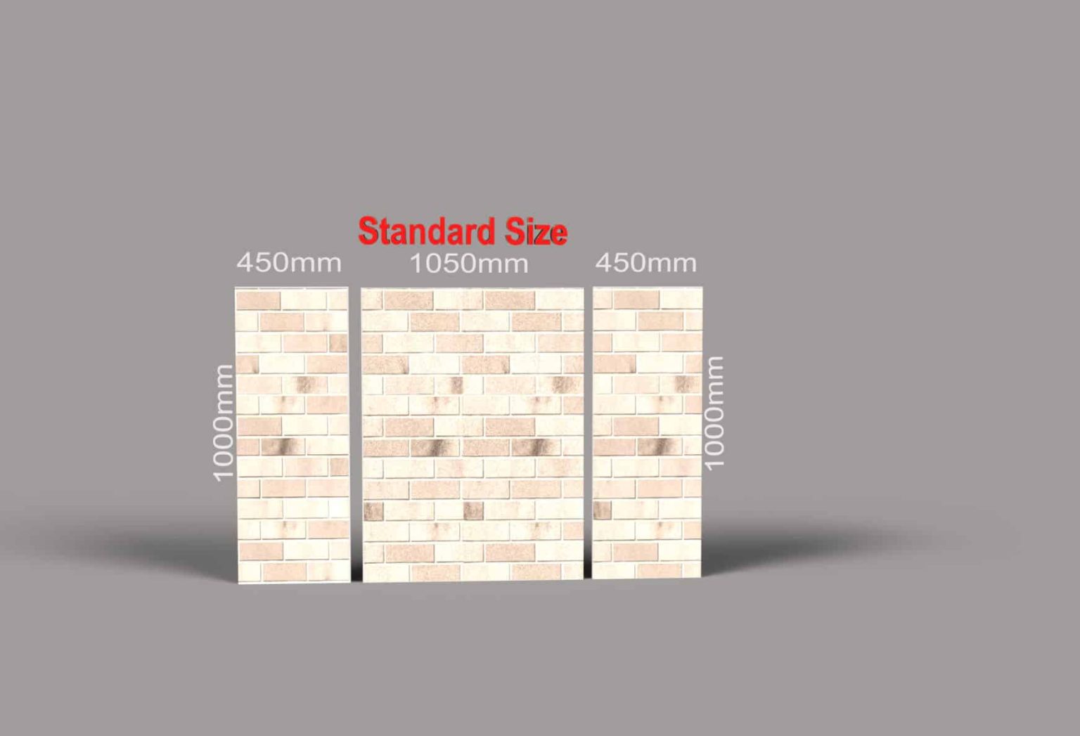 Fireplace Brick Panels | Keswick Blend | Slips From Stock | Chamber Panels