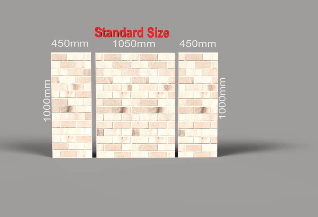 Fireplace Brick Panels | Brick Slip Fireplace Chamber
