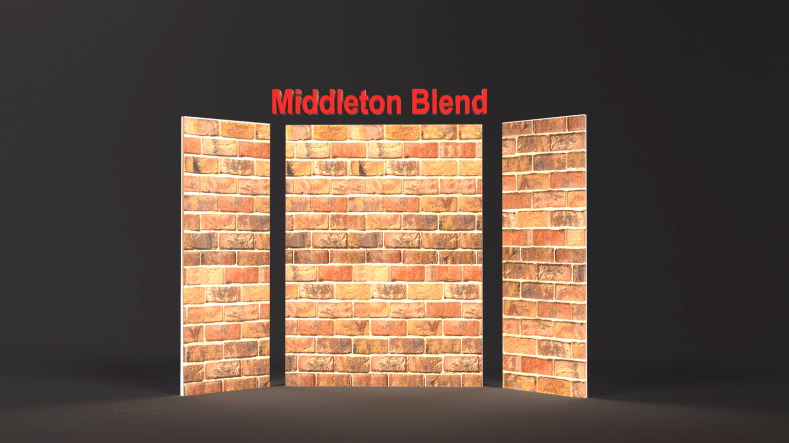 Fireplace Brick Panels | Middleton Blend | Slips From Stock