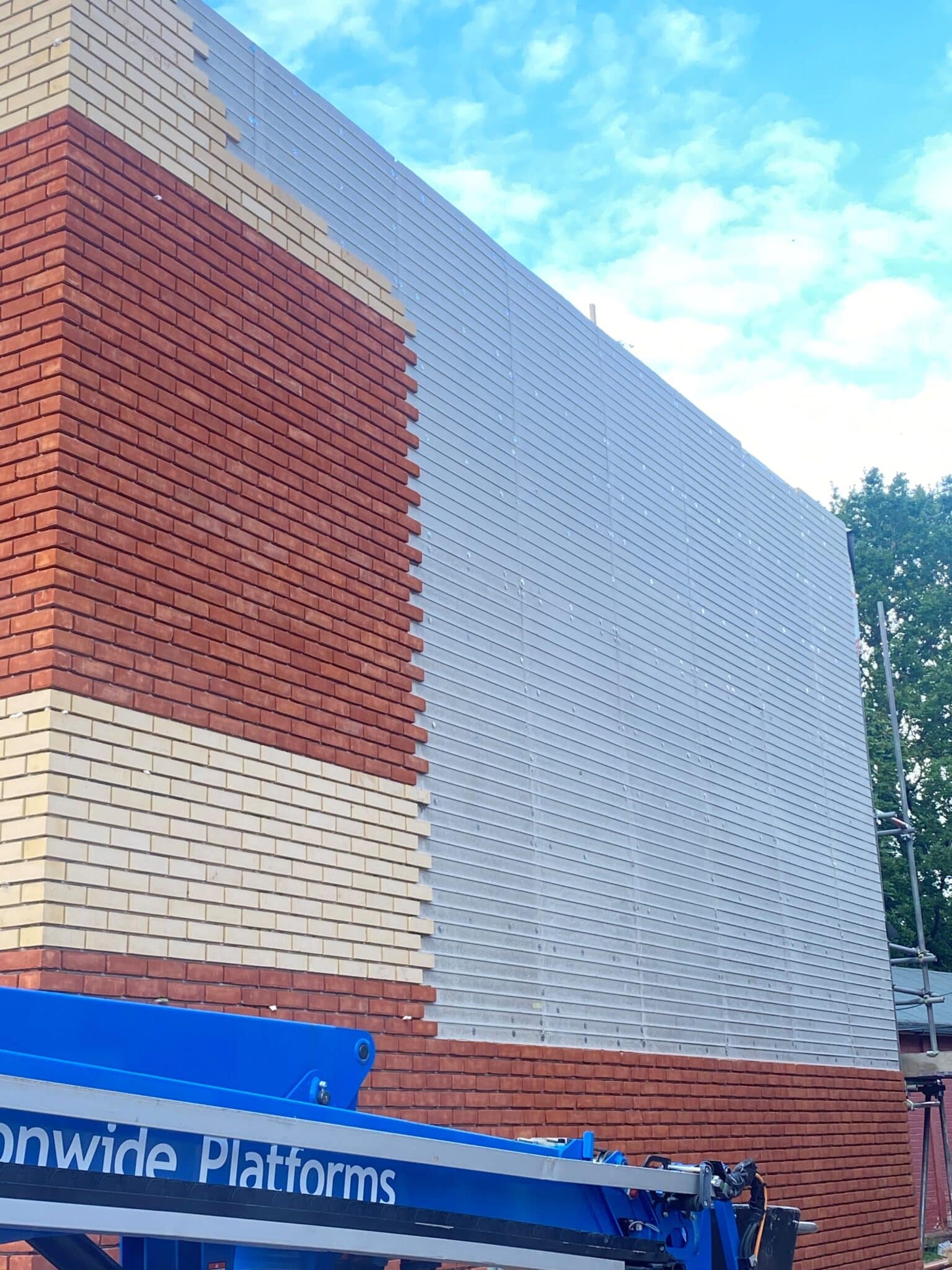 Brick Slip cladding panel tracking system