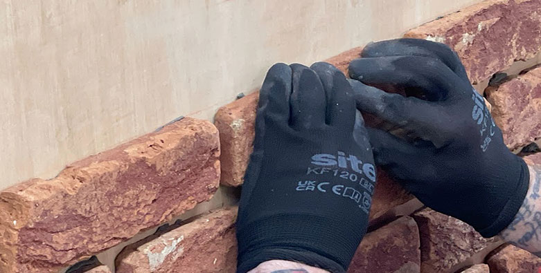 Fitting Brick Slips Around Obstacles and Fixtures